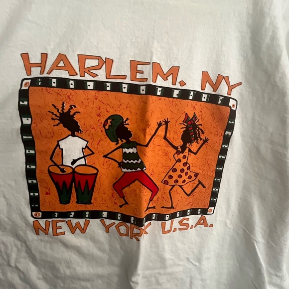 Shirts | Vintage 9s Harlem Ny Tshirt Xl | Poshmark